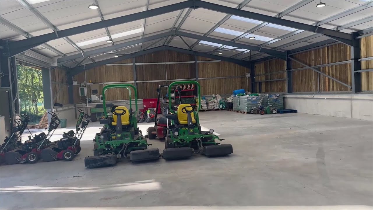 Completion of the New Greenkeepers Shed 2024 - YouTube