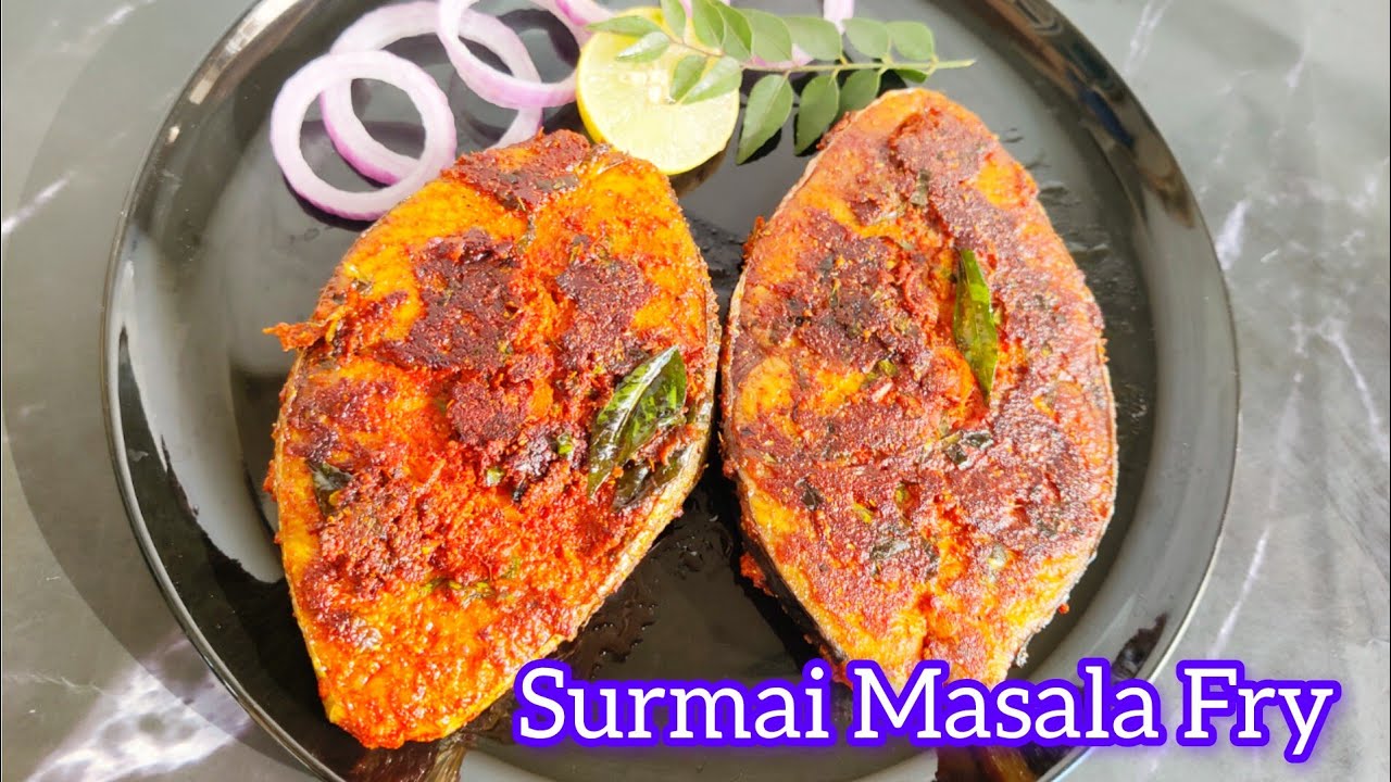 Surmai Fish Fry | Surmai Masala Fry Recipe | Spicy Platter | Spicy Fish ...