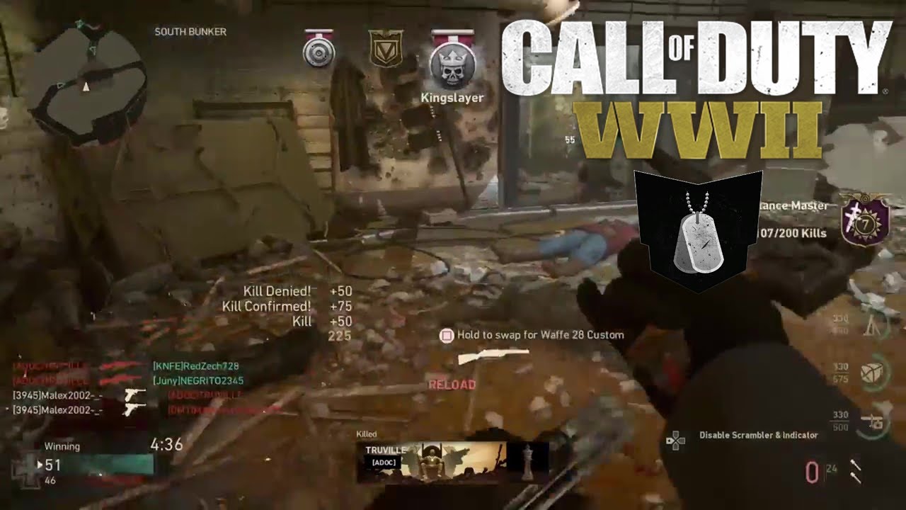 Call of Duty®: WWII - MULTIPLAYER [DOG TAG COLLECTOR (KILL CONFIRMED II ...