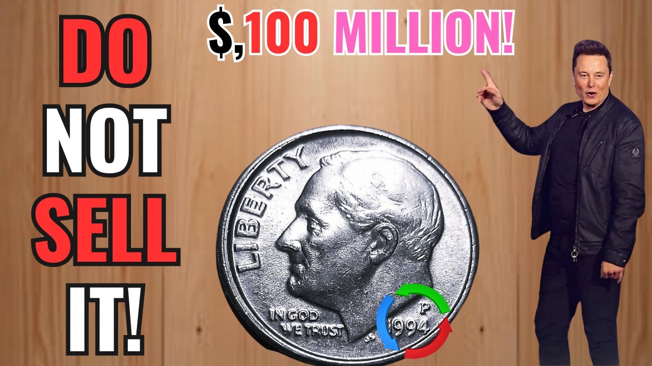 One Dime 1994 P. Most Valuable One Dime Worth UP to $.5,800 Don't Spend ...
