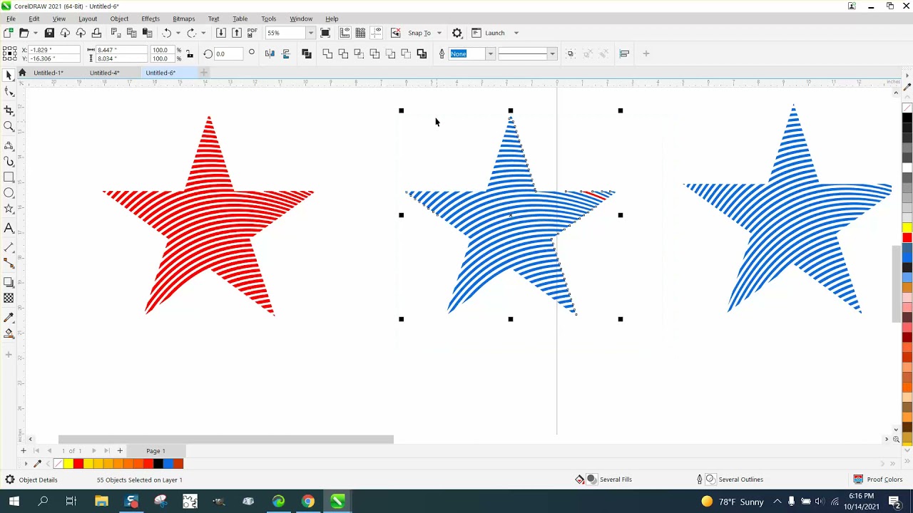 Corel Draw Tips & Tricks Change Colors of a smart fill object - YouTube