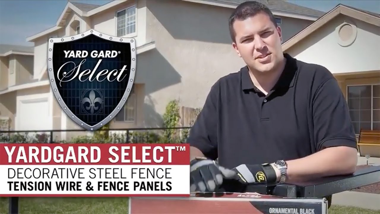 Yard Gard Select - Step 3, Fence Panel Installation - YouTube