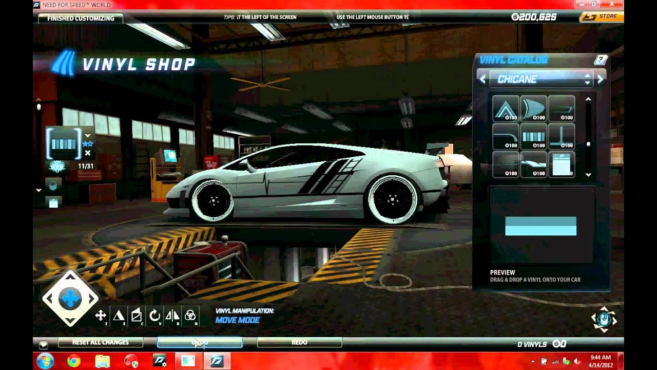 NFS World Lamborghini Gallardo LP560-4 VINLY SHOP - YouTube