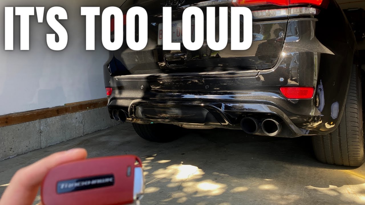 STRAIGHT PIPED TRACKHAWK IS TOO LOUD - YouTube