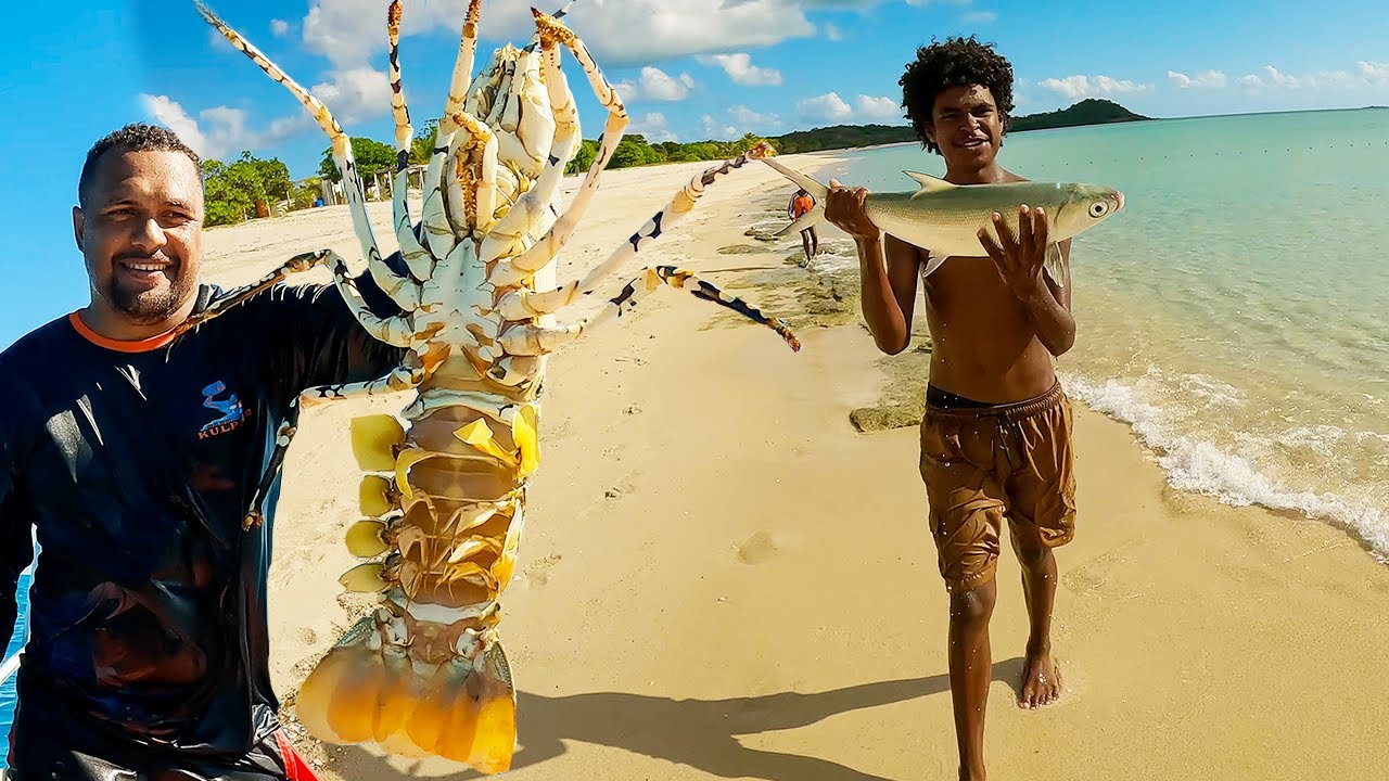 Diving and cooking ON FIRE with TORRES STRAIT ISLAND locals - YouTube