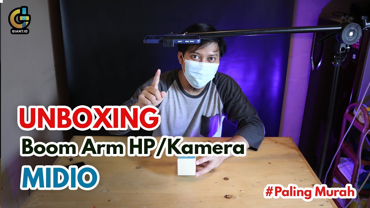 Unboxing Boom Arm HP Dan Kamera Dari MIDIO | Harga Murah dan Cocok ...