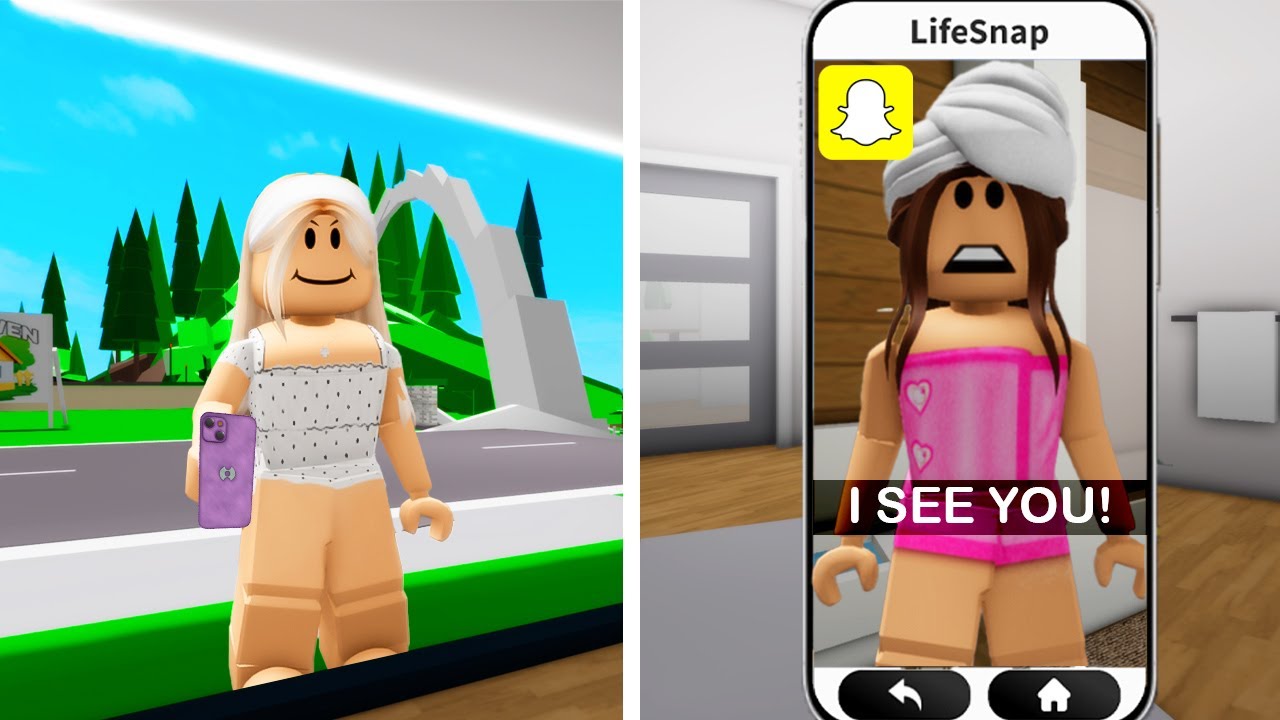 SPYING IN ROBLOX SNAPCHAT! - YouTube