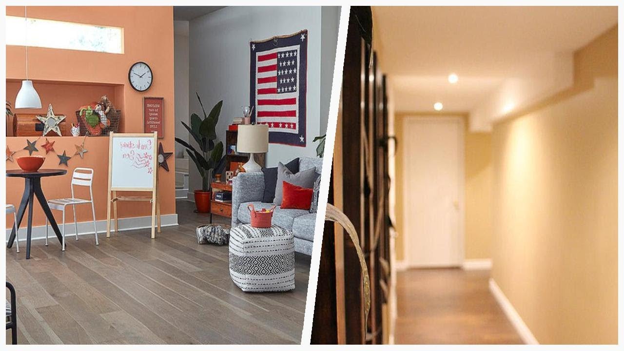 75 Traditional Basement With Orange Walls Design Ideas You'll Love ...