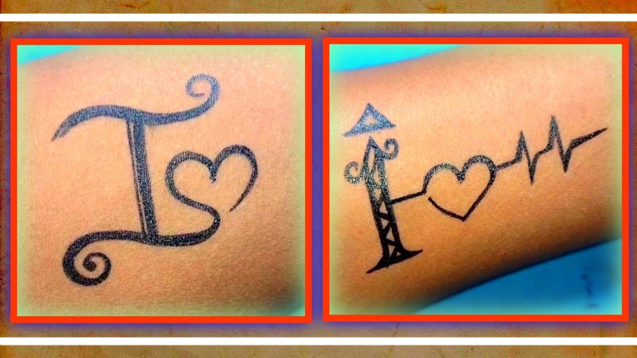 How to make Beautiful i letter Tattoo || letter i tattoo design - YouTube