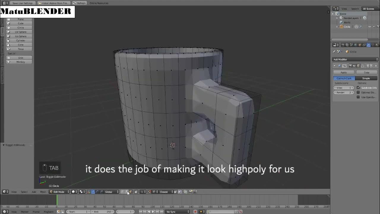 How to make a cup in Blender 2.79b | SIMPLE AND QUICK TUTORIAL - YouTube