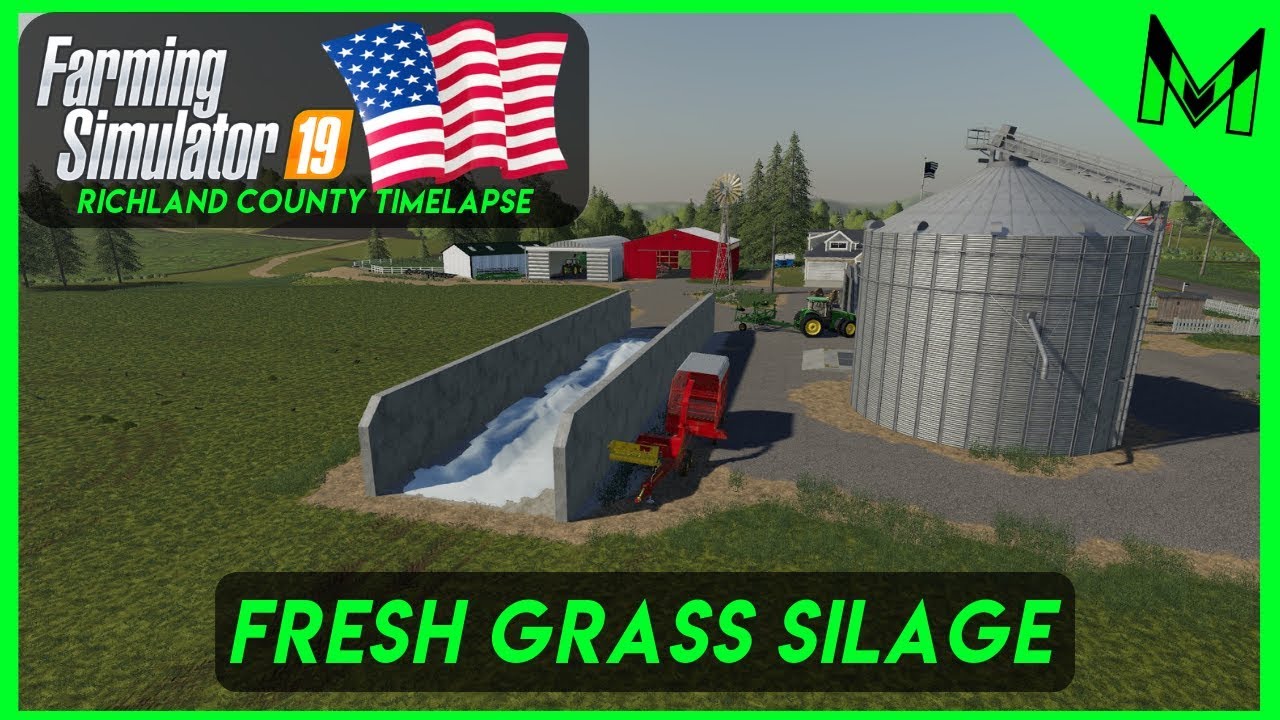 Farming Simulator 19 Richland County American Series #2 Mowing for ...