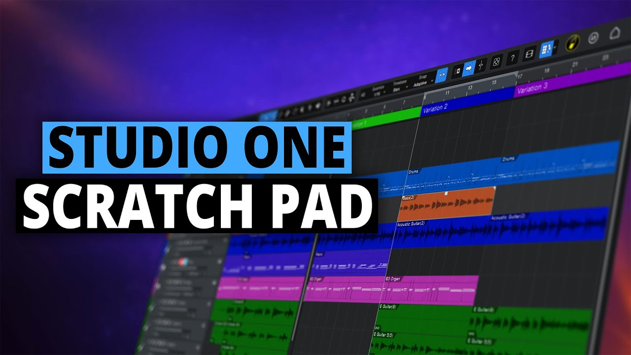 Studio One | Scratch Pad - YouTube