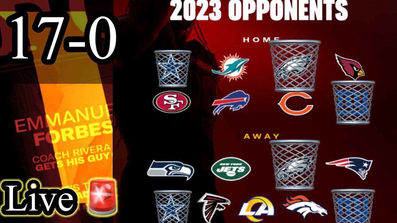NFL SCHEDULE RELEASE DAY!!!!! COMMANDERS RECORD PREDICTIONS DIVISIONAL ...