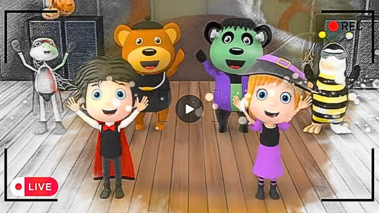 Aram Sam Sam Halloween Party Fun | Paint and Color with HeyKids | Kids ...