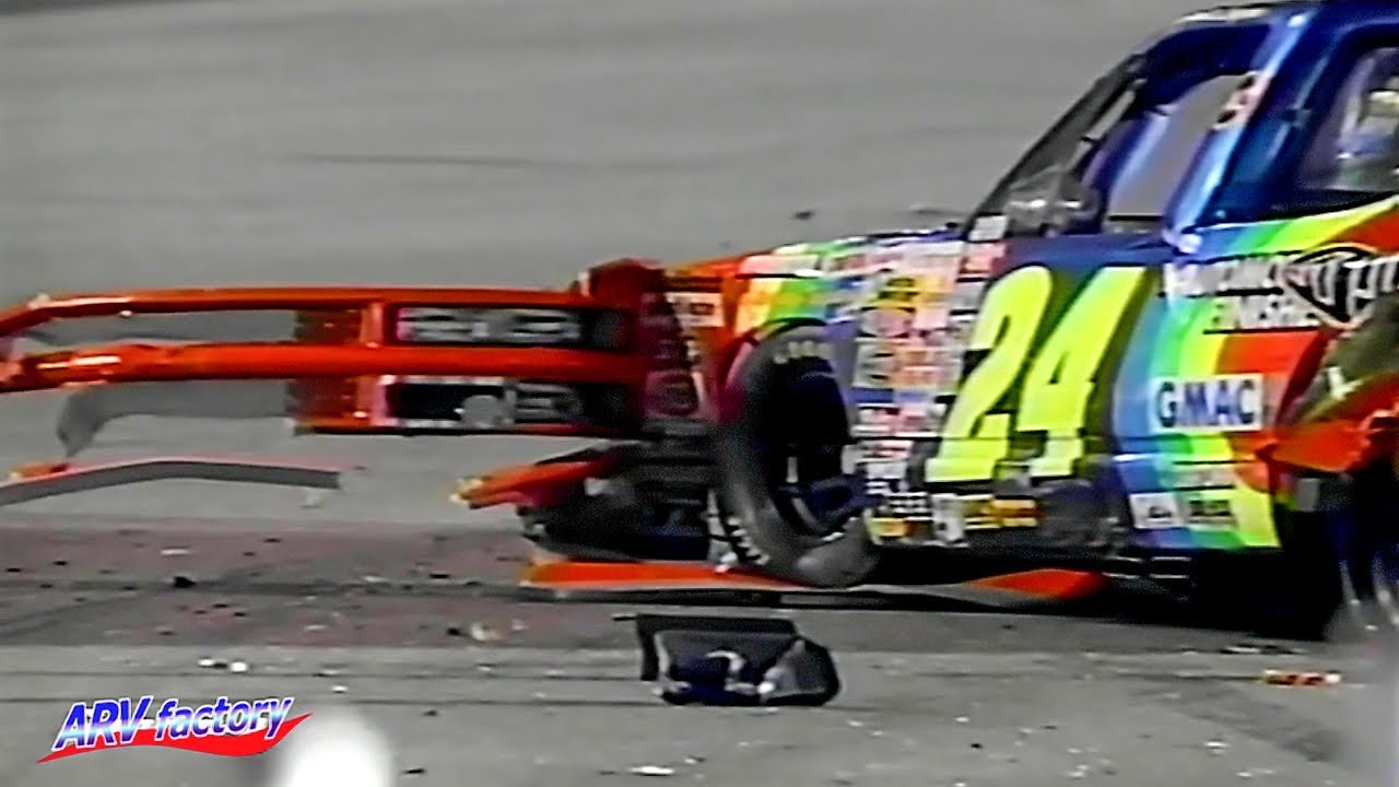 Hard crash for Scott Lagasse at the 1995 NASCAR SuperTruck - YouTube