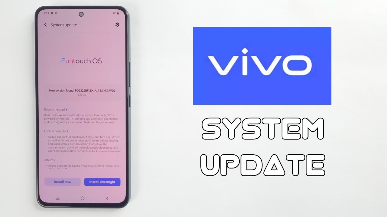 Vivo V29e 5G Latest System Update | Vivo V29e Android 14 Update - YouTube