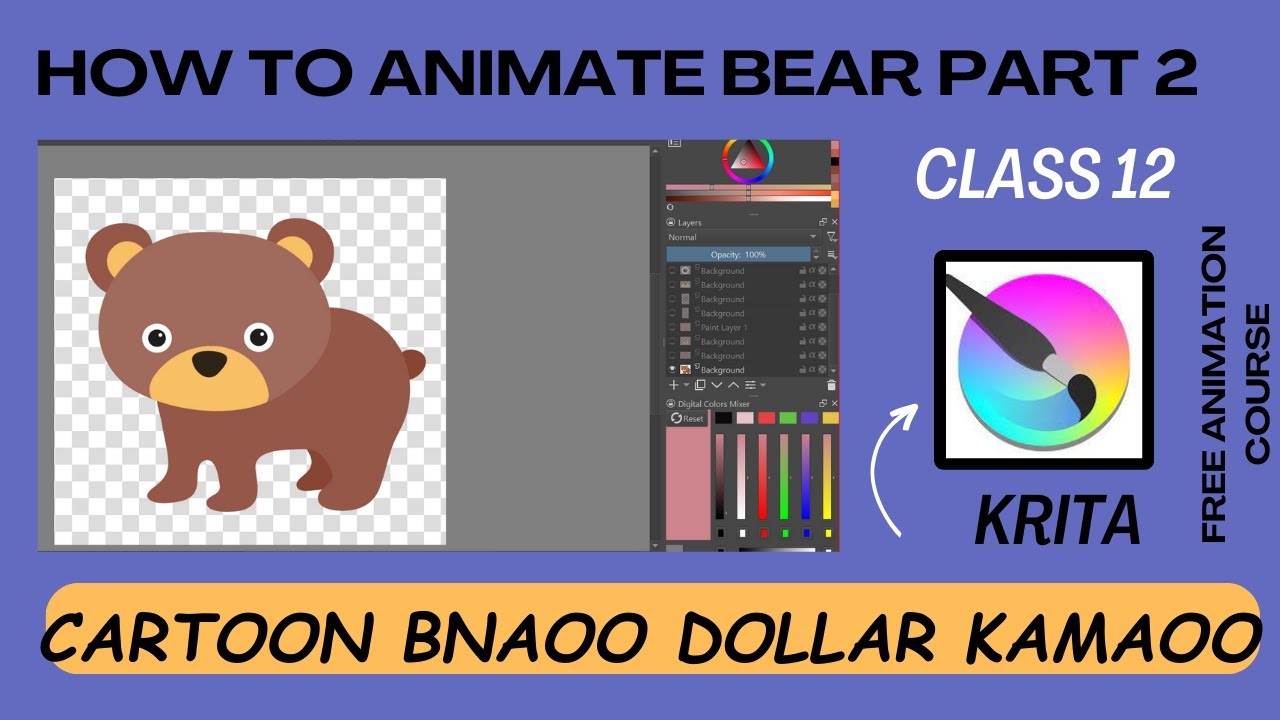Illustrator | Illustrator Design | krita tutorial |animation class 12 ...