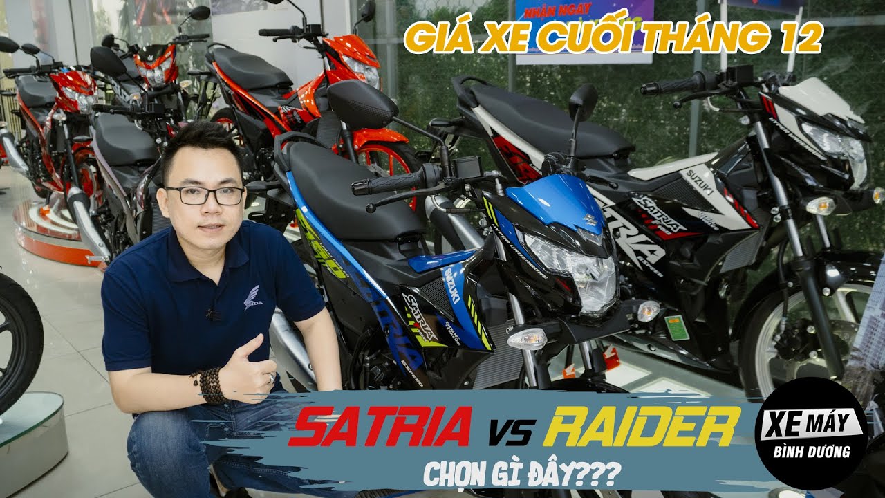 SATRIA vs RAIDER - Nên chọn xe nào? | Giá Xe Cuối Tháng 12 - YouTube