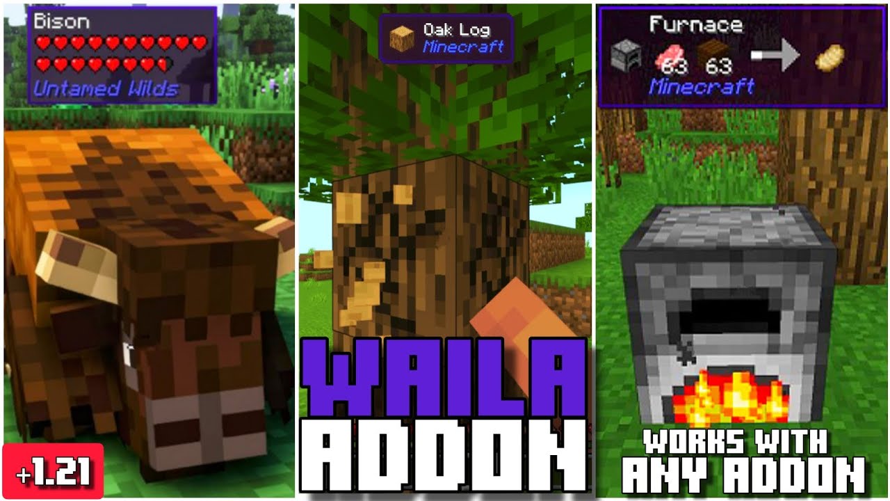 👀WAILA ADDON for BEDROCK | MINECRAFT PE +1.21 #addons - YouTube