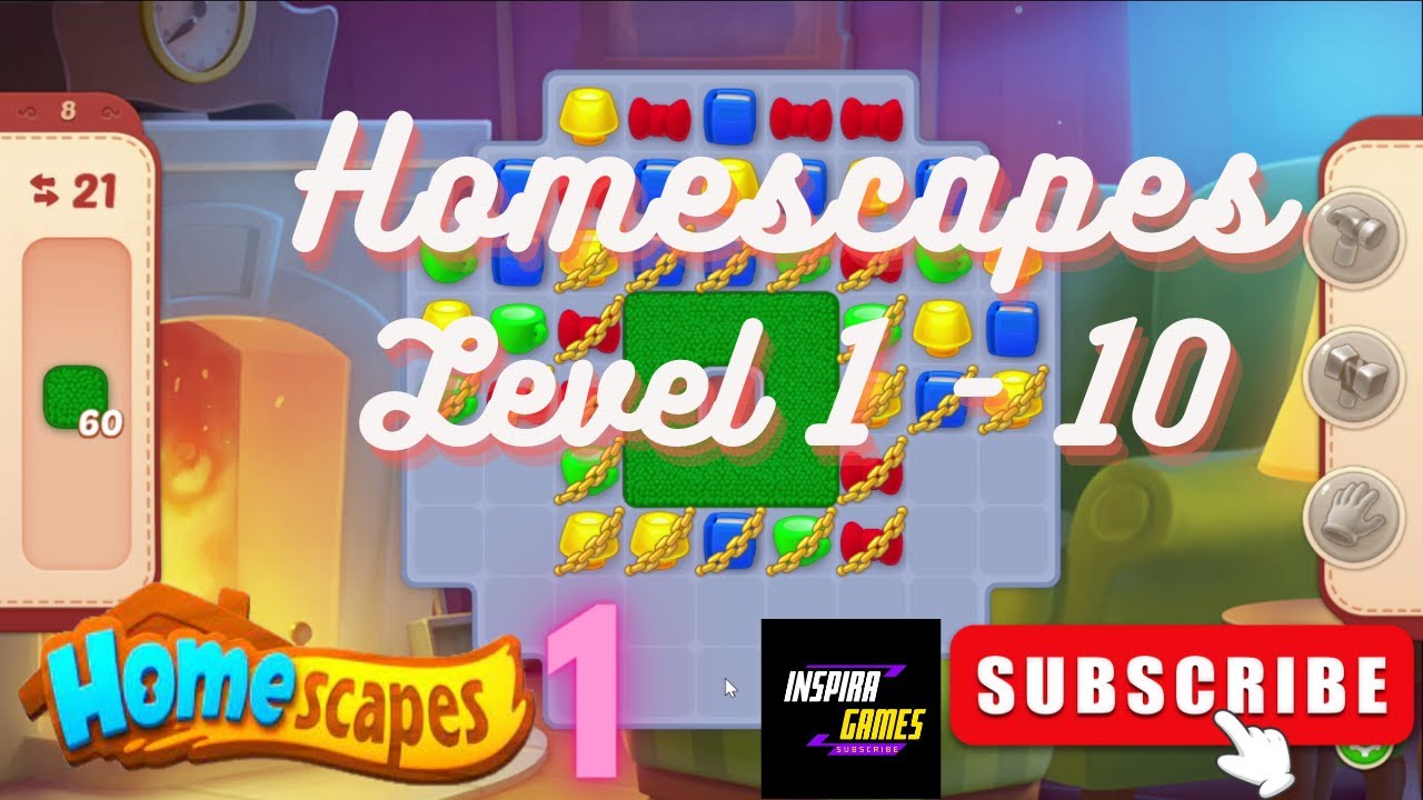 Homescapes #1 | Level 1 - 10 | Puzzle Games | Android Games # ...