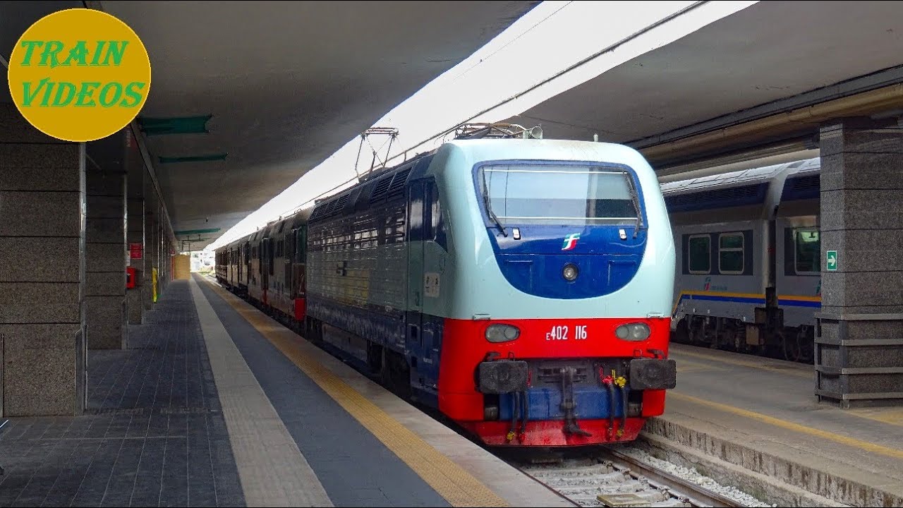 E402.116 TTI e le D345.1055 e 1142: Invio da Surbo a Napoli del treno del G7 - YouTube