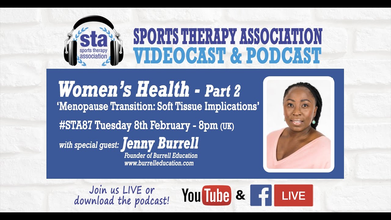 STA87 'Menopause Transition: Soft Tissue Implications' with special ...