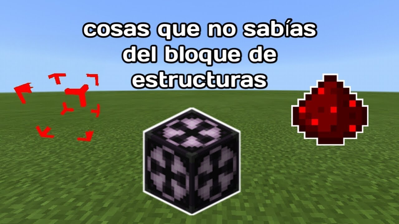 COSAS QUE NO SABIAS | BLOQUE DE ESTRUCTURAS | MINECRAFT PE - YouTube