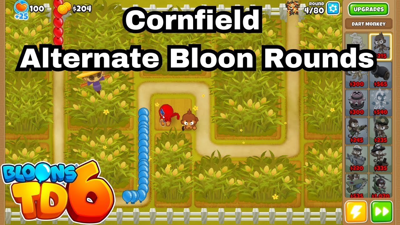 BTD6 | Cornfield | 🎈 Alternate Bloon Rounds! 🎈 - YouTube
