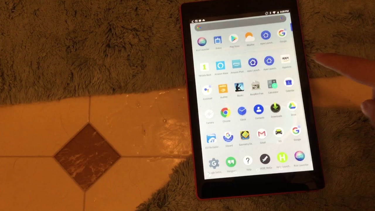 My Amazon Fire HD 8 6th Gen. 2016 on Android 8.0 Oreo - YouTube