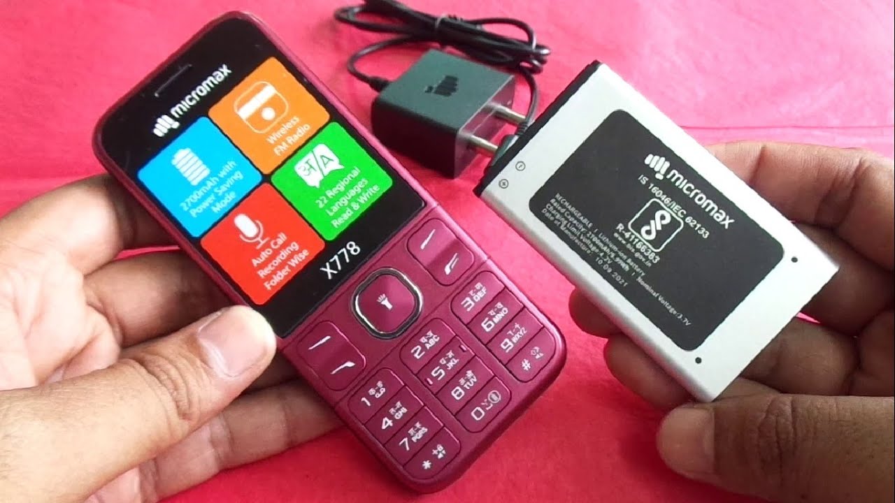 Micromax x778 new keypad mobile with 2700mAh battery unboxing. - YouTube