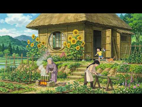 Building a Bamboo House from Scratch 🎋 Harvesting, Roofing & Making Furniture | Ghibli-Style ASMR