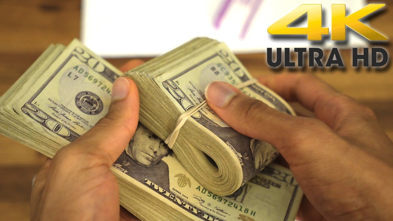 Millionaire Withdraws $4,000 Cash From Bank Account Visualization In 4K ...