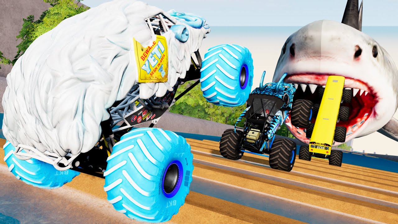 BNG Ultra - Epic High-Speed Monster Trucks Crazy Jumps & Crashes #003 ...