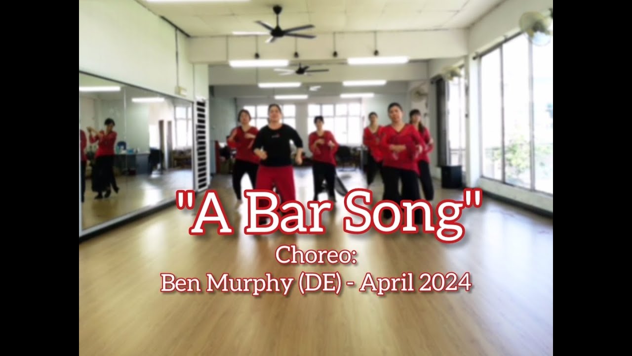 "A Bar Song" - Line Dance (Ben Murphy (DE) - April 2024) - YouTube