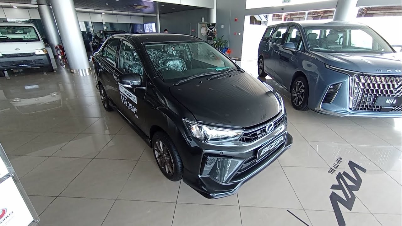 Perodua Bezza 1.0 G 4AT facelift Granite Grey walkaround exterior and ...