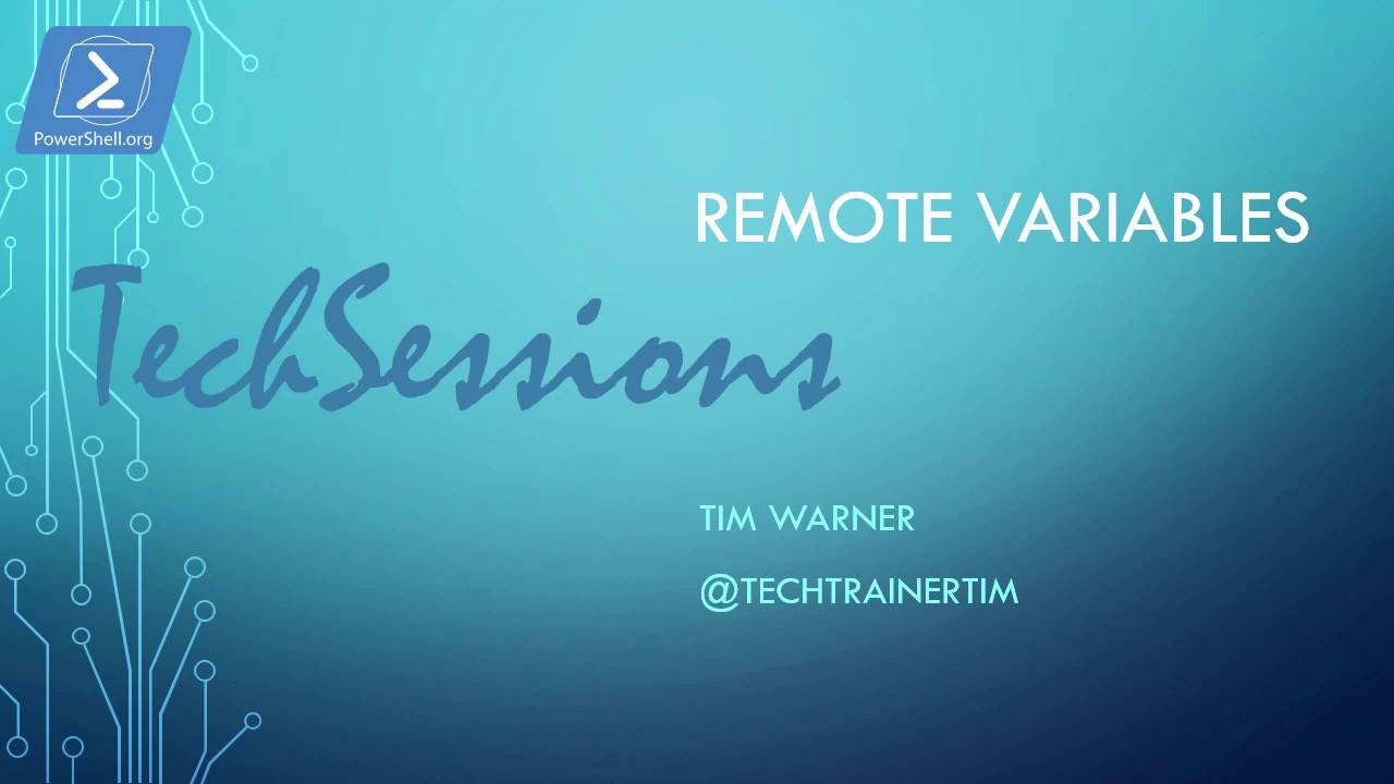 Windows PowerShell Gotcha - Remote Variables - YouTube