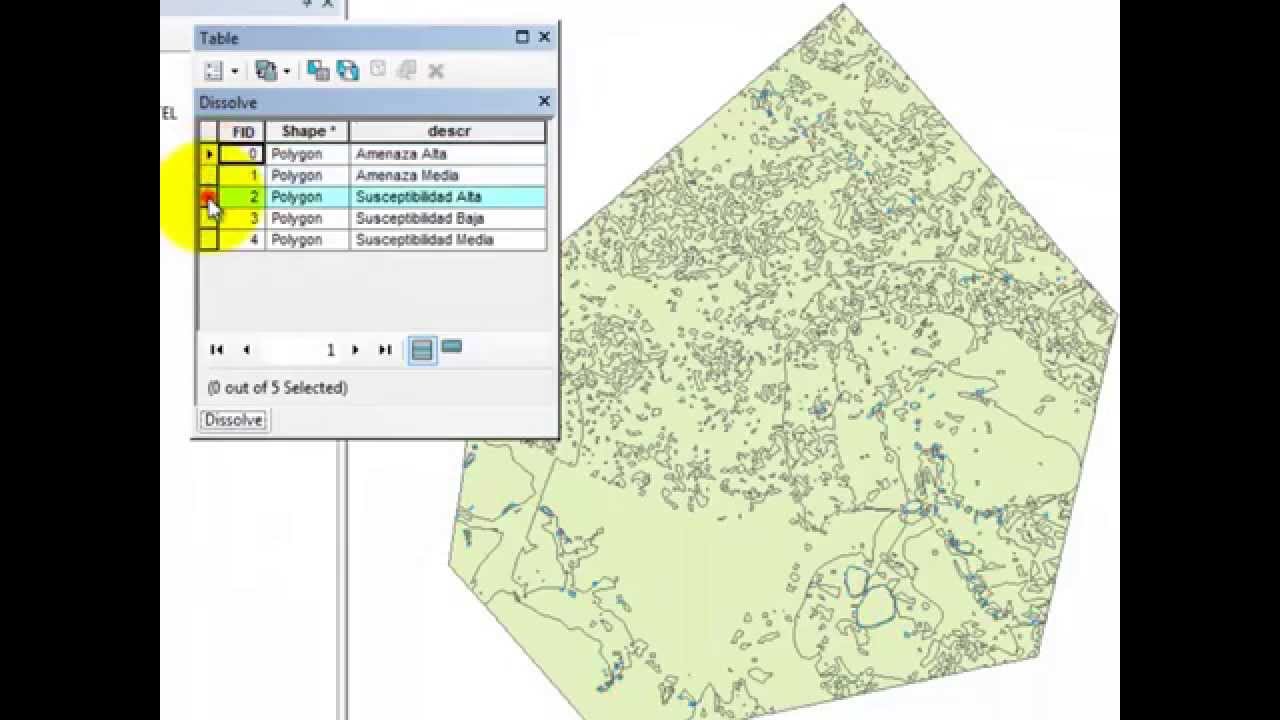 ArcGIS - 23 - Dissolve - YouTube