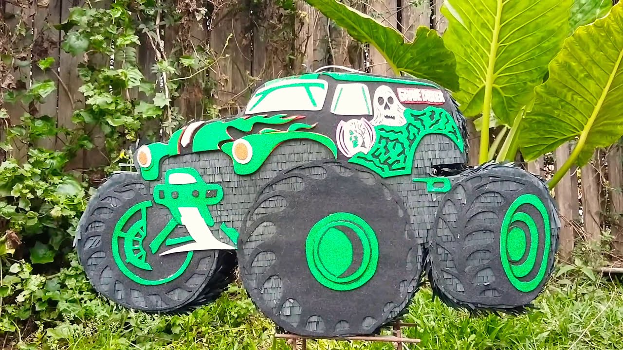 MONSTER TRUCK Piñata Diy | Grave Digger - YouTube