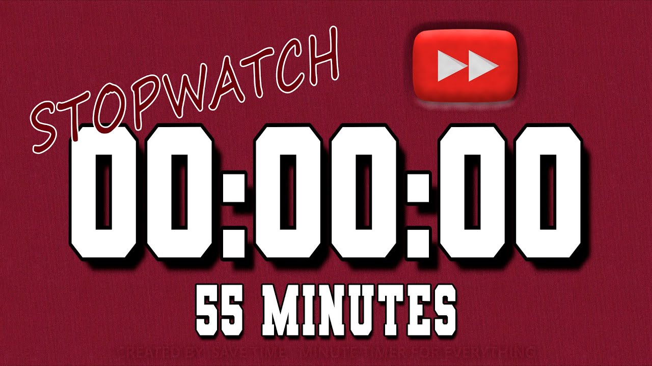 MINUTE TIMER 55 MINUTES STOPWATCH - YouTube