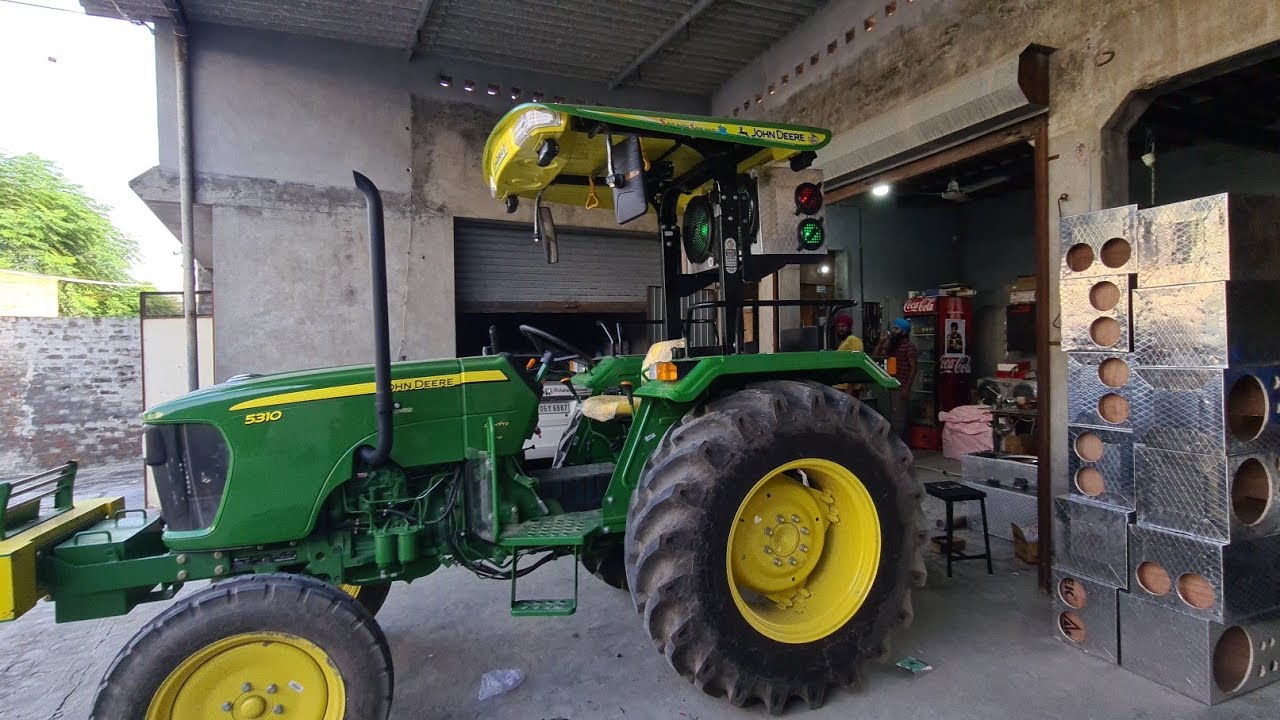 15 inch 2sub woofer 155mm 7 speaker multi color light tractor john ...