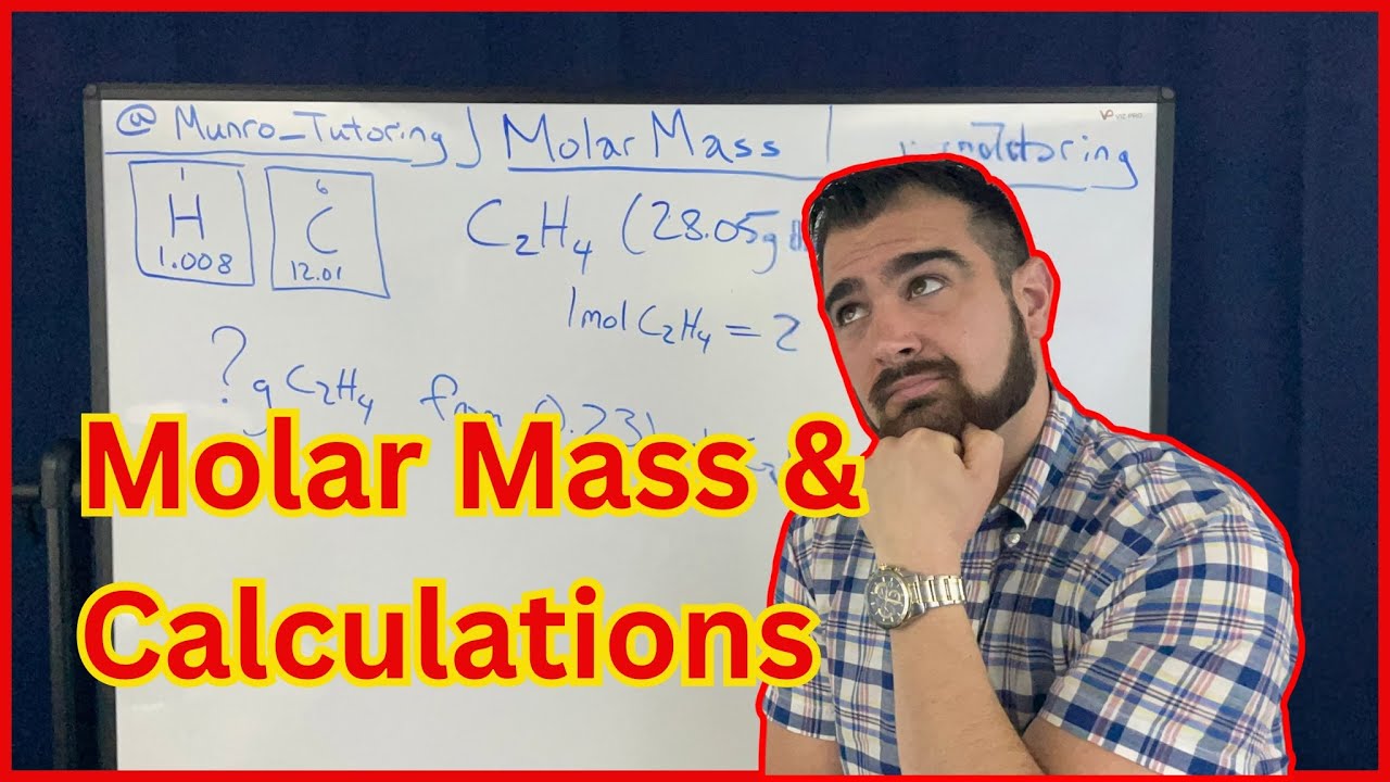 Molar Mass, Mole to Mass Calculations | Free Chemistry Lesson Tutorial ...