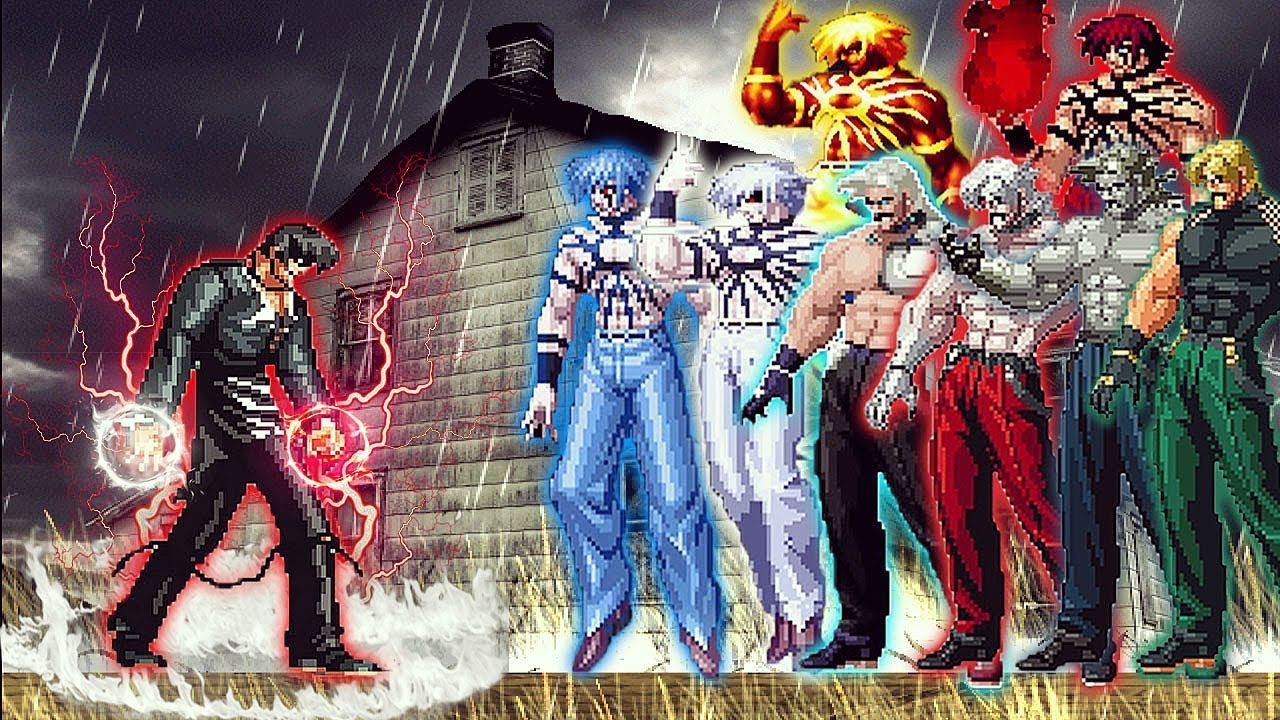 [KOF Mugen] Boss Orochi Iori AR Vs Orochi, Bosses Rugal Team - YouTube
