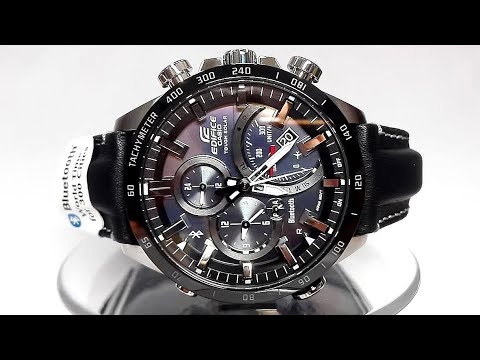 Casio Edifice EQB-501XBL-1A Bluetooth Solar powered watch video 2018
