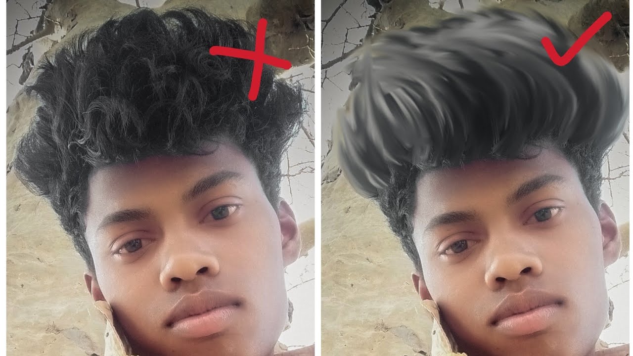 Trending🔥 hair style secret👦 trick🖥️ for mobile phone📲 - YouTube