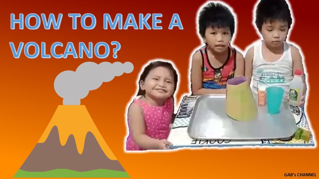 DIY VOLCANO - Science Experiment - YouTube
