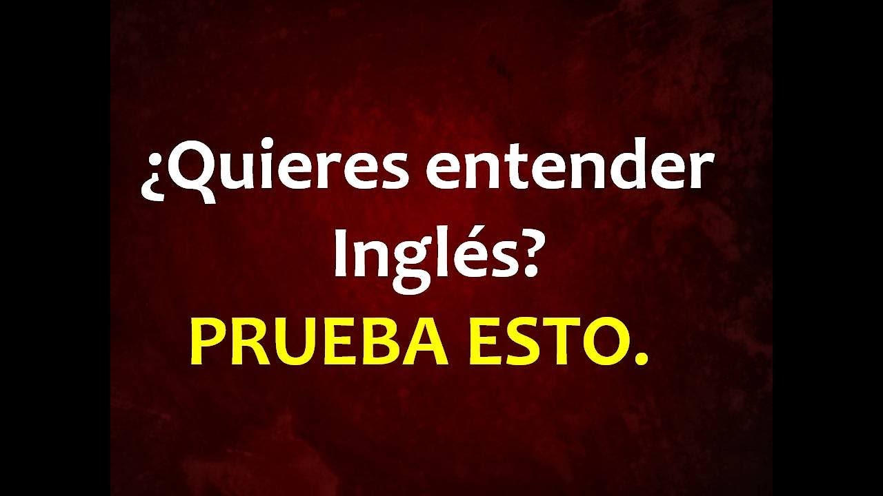 Entender In English