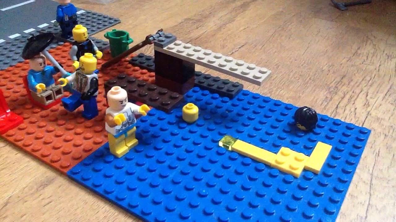 lego swimming a Lego stop motion movie - YouTube