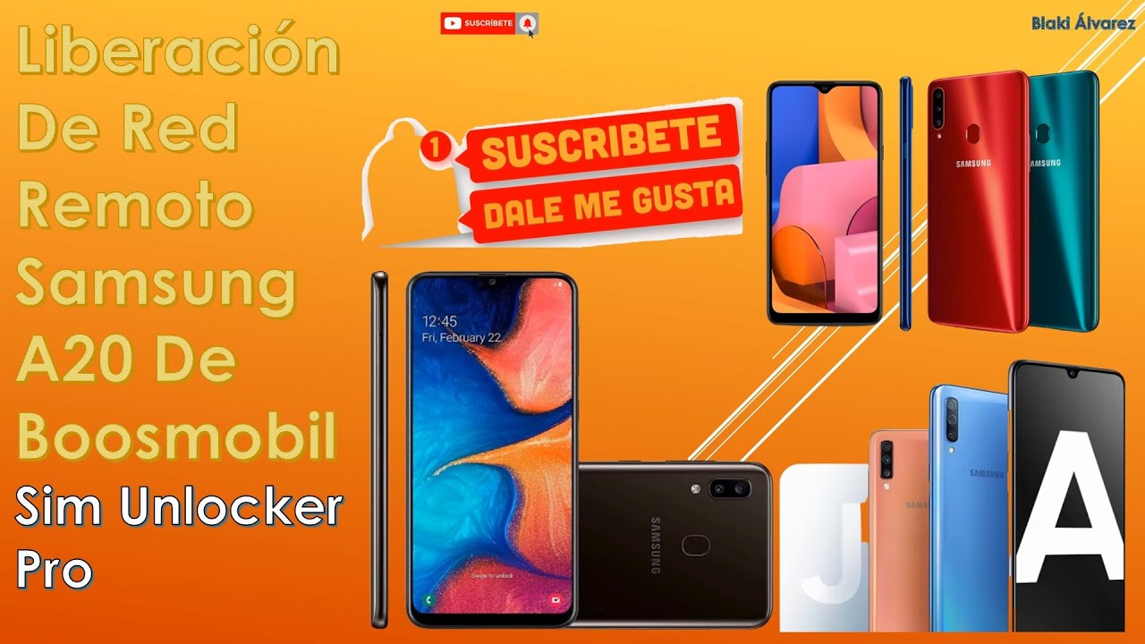 Liberación De Red Remoto De Boosmobil Samsung A20 Sim Unlocker Pro ...