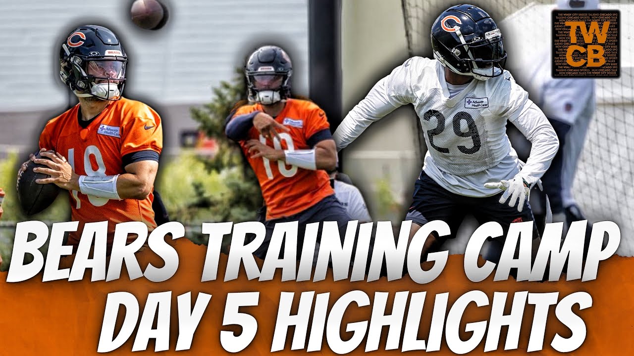 Chicago Bears Training Camp 5 Highlights - YouTube