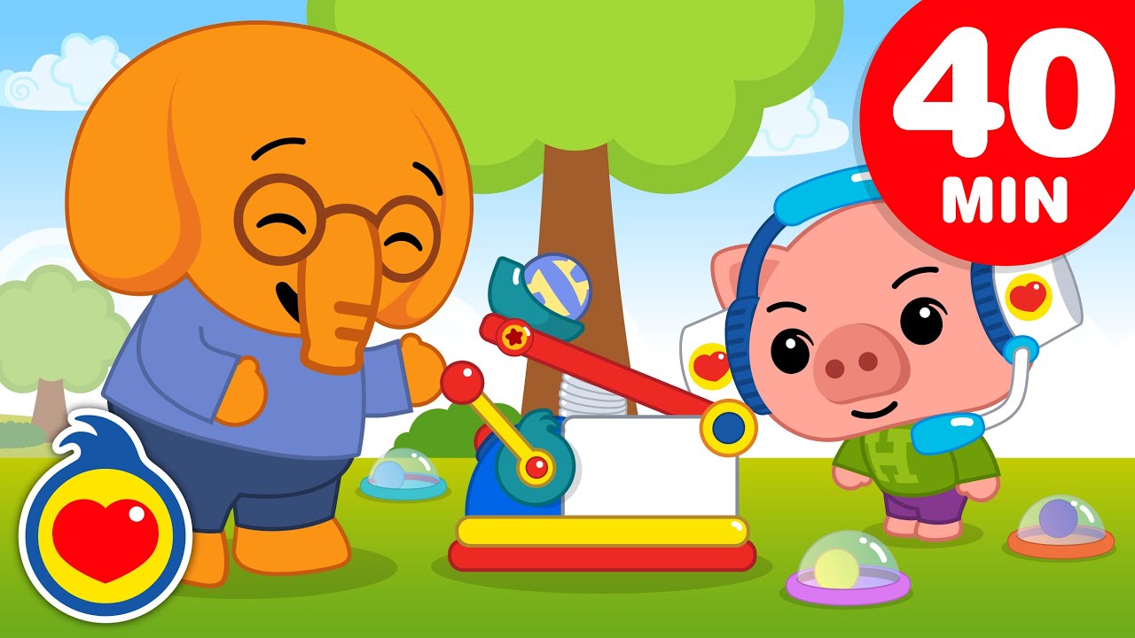 🐥 Plim Plim ♫ CARTOONS for Kids ♫ Full Episodes ♫ Young Inventors ♫ (40 ...